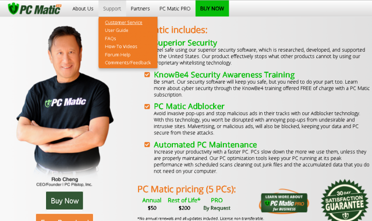 Official PC Matic Support - Get it Now